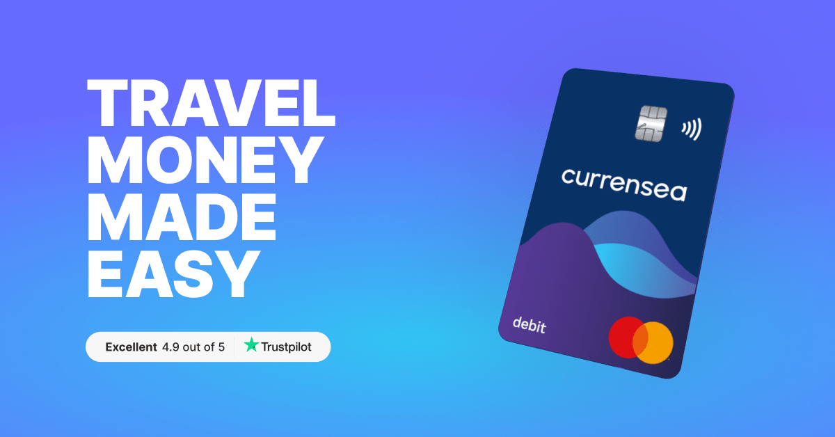 Currensea | The UK's top rated travel debit card